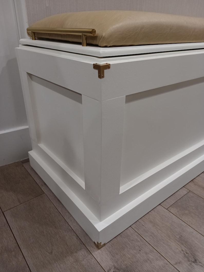 Banquette Bench Breakfast Nook Shaker With Faux Leather Cushions ...