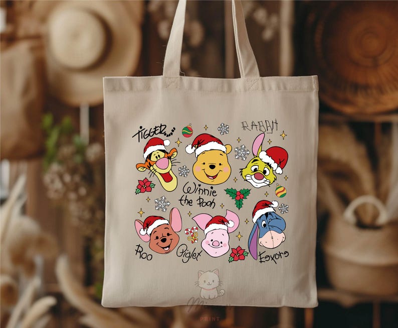 Winnie the Pooh and Friends Signatures Christmas DTF, Winnie the Pooh ...