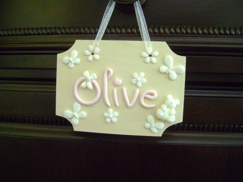 Personalized Kids Name Sign Kids Name Sign Nursery Wall Hanging Custom ...