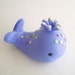 Blue Whale Cup Cake Topper Kids Birthday Cup Cake Design Handmade Clay ...