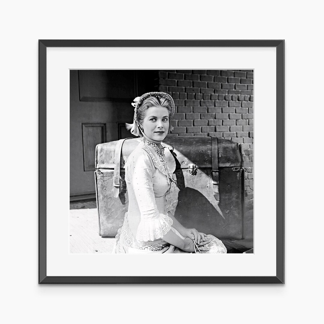 Grace Kelly Poster, Photography Prints, Grace Kelly, Retro Print, Black ...