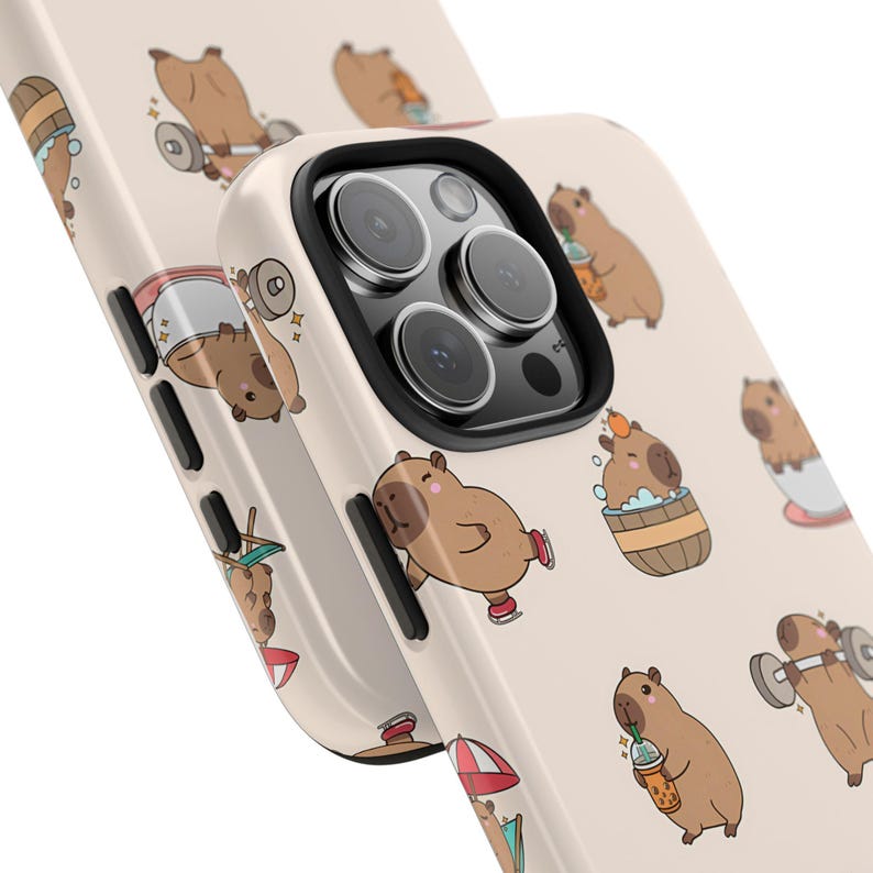 Capybara Phone Case, Aesthetic Capybara Cover, Unique Phone Case, Tough ...