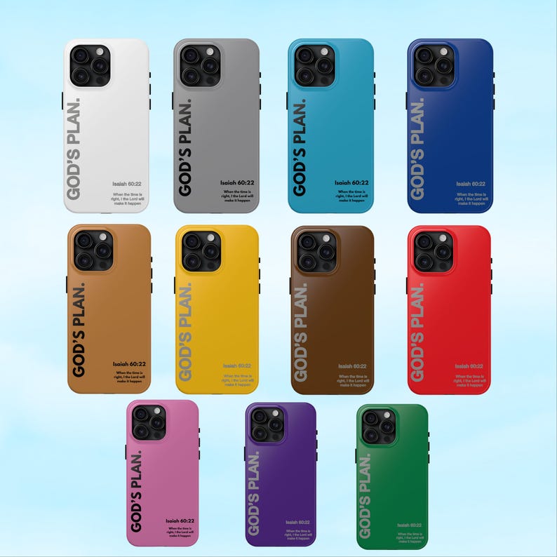God’s Plan Bible Verse Phone Case Isaiah 60:22 • Christian Case iPhone ...