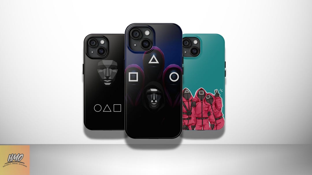 Squid Game Phone Case, Aesthetic Cover iPhone 16 15 14 13 12 11 Pro Max ...