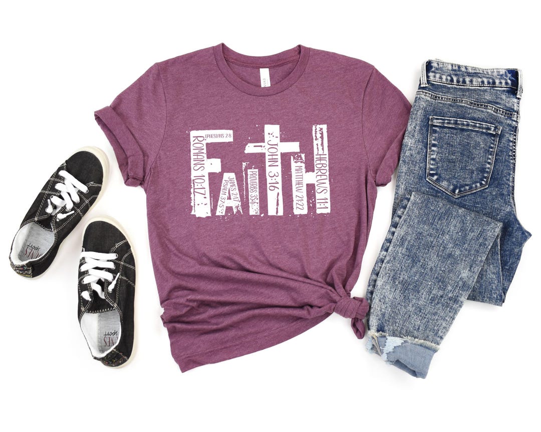Christian Shirt, Faith Shirt, Bible Verse Jesus Tee, Religious Gift for ...