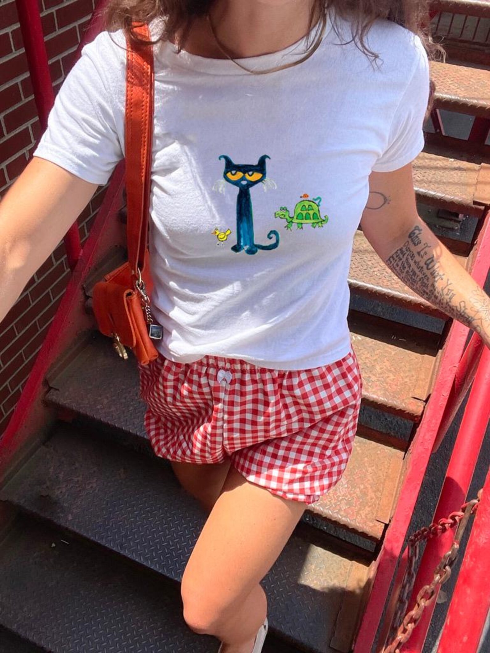 Pete the Cat With Friends Baby Tee | Y2K Baby Tee, 90s Baby Tee ...