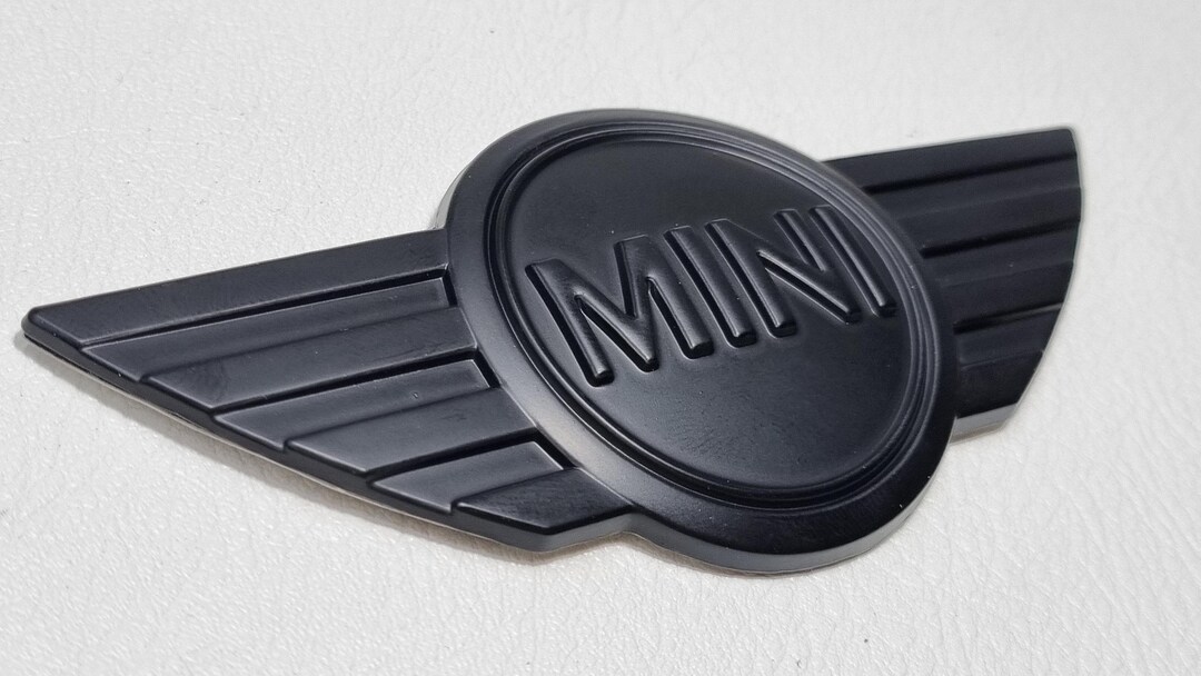 1 Piece Matte Black Mini Emblem for Front Grill | Mini Logo | Mini ...