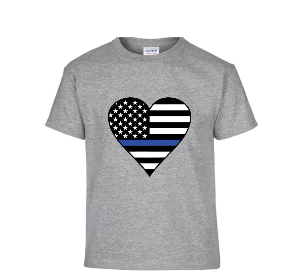Blue Line T-shirts - Etsy