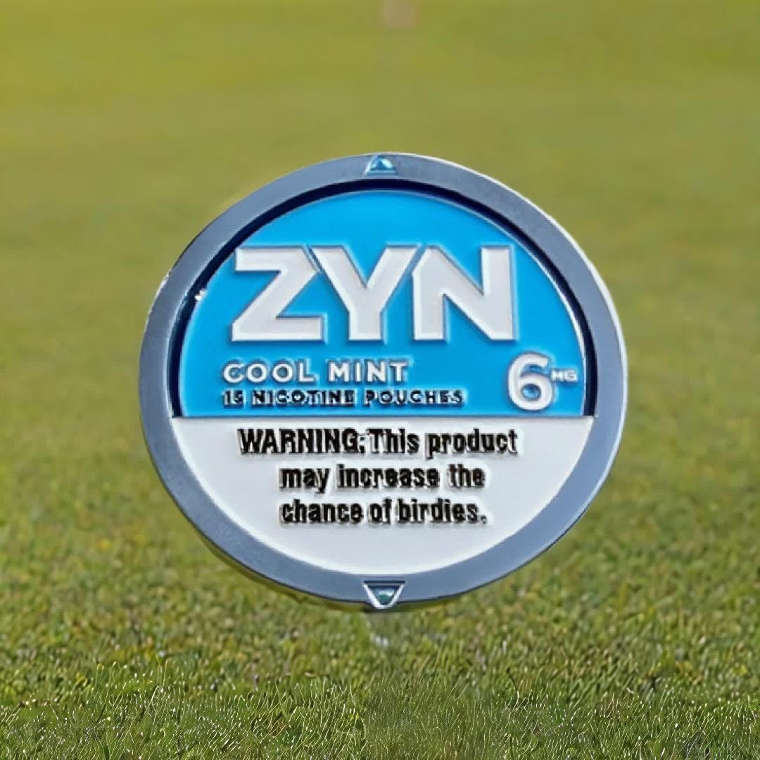 ZYN Cool Mint Golf Ball Marker – Funny Magnetic Golf Accessory - Etsy