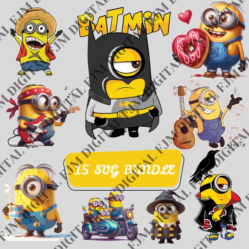 Mega Minions Svg Bundle, Minions Png, Minions Clipart, Despicable Svg ...