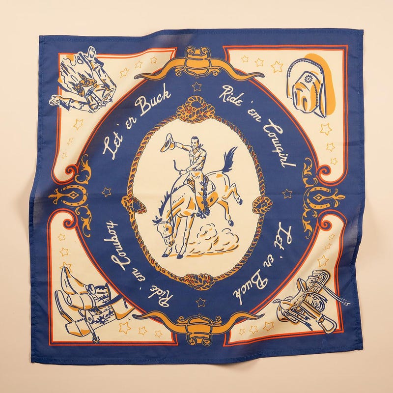 Silk Rodeo Bandana - Etsy UK