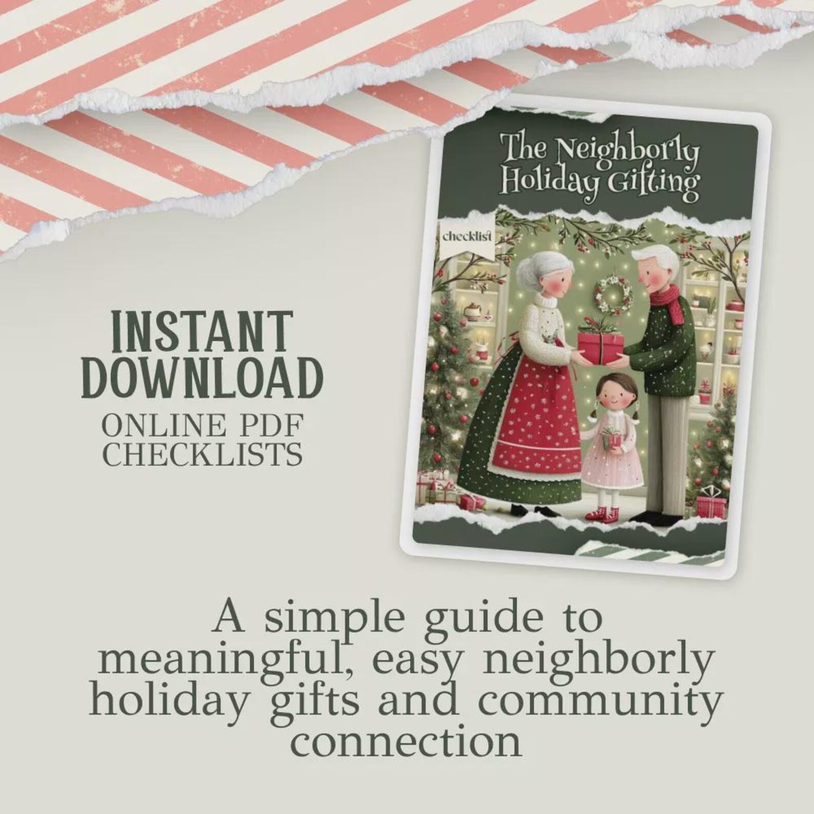Neighbor Gift Checklist Printable | Easy Christmas Gift Ideas for ...