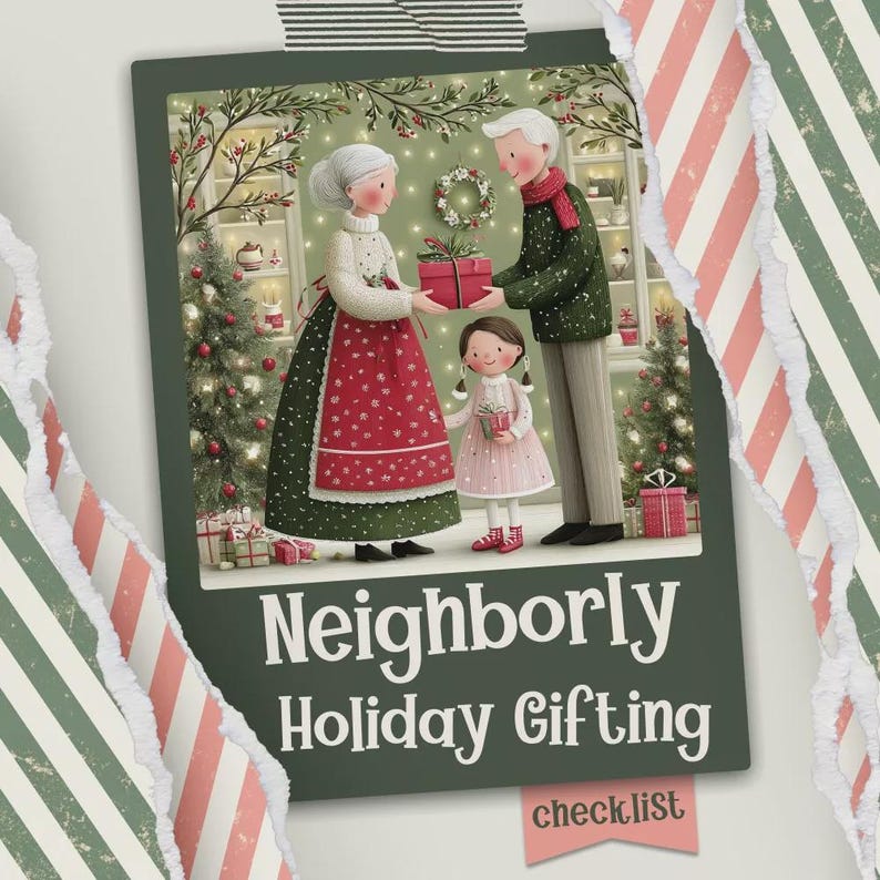 Neighbor Gift Checklist Printable | Easy Christmas Gift Ideas for ...