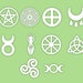 10 Pagan and Wican Symbols, SVG Vector Cut Files for Cricut Design ...