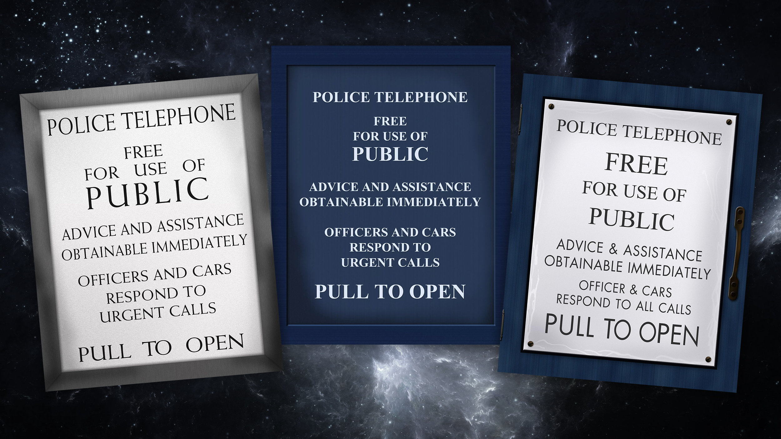 Tardis Police Box Telephone Pull to open Door | Etsy