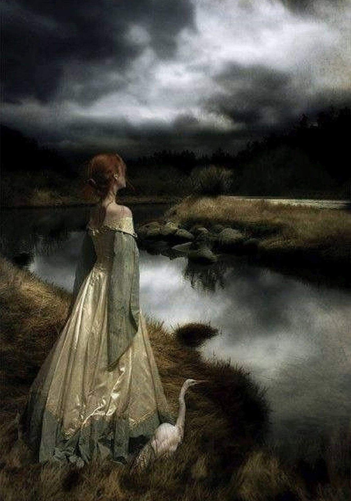 Edward Robert Hughes Whispers on the Wind Pre-raphaelite - Etsy Hong Kong