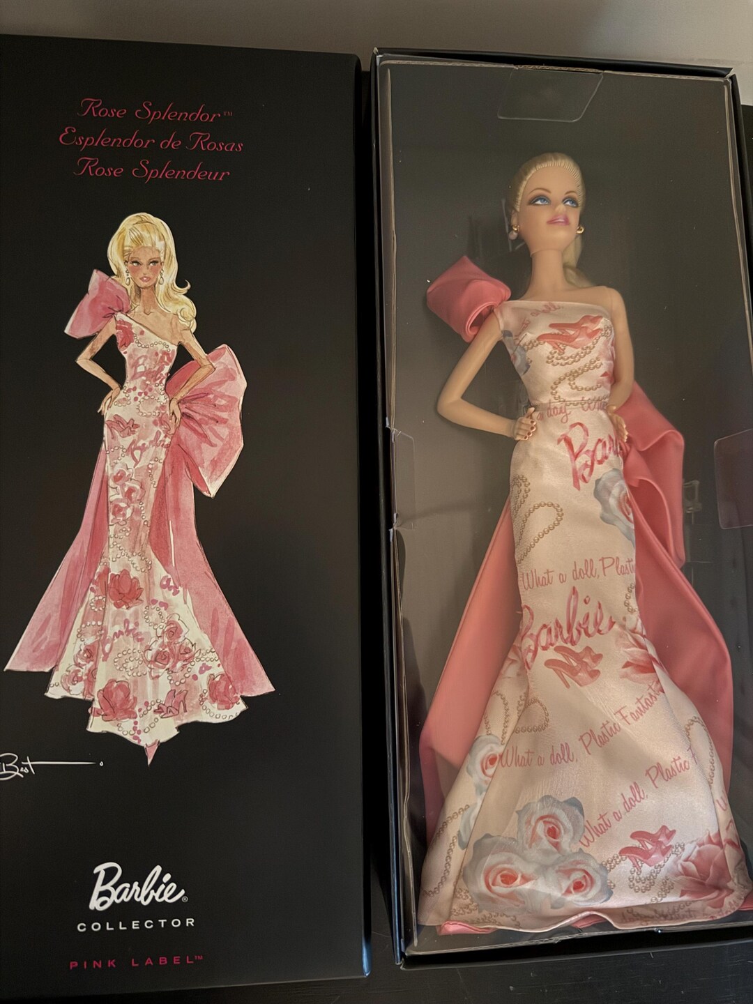 Barbie Rose Splendor – Pink Label Collector Doll – New in Box - Etsy