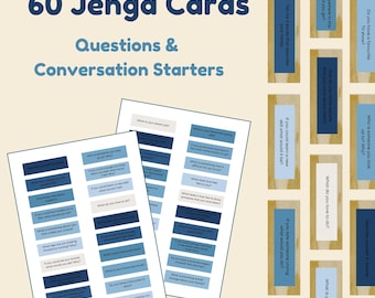 Jenga Questions & Conversation Starter Cards - Social Psychology, Table ...