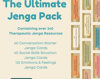 Jenga Questions & Conversation Starter Cards - Social Psychology, Table ...