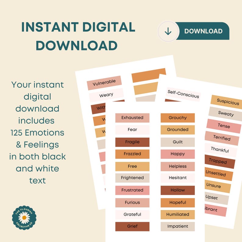 125 Jenga Feeling & Emotions Cards Social Psychology,table Talk Family ...