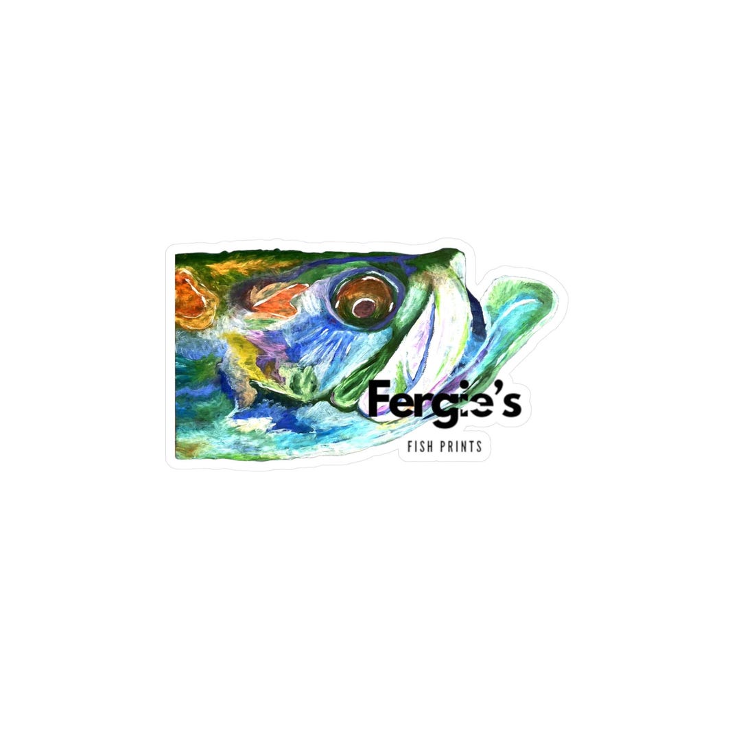 Fergie's Fish Print Stickers-tarpon - Etsy