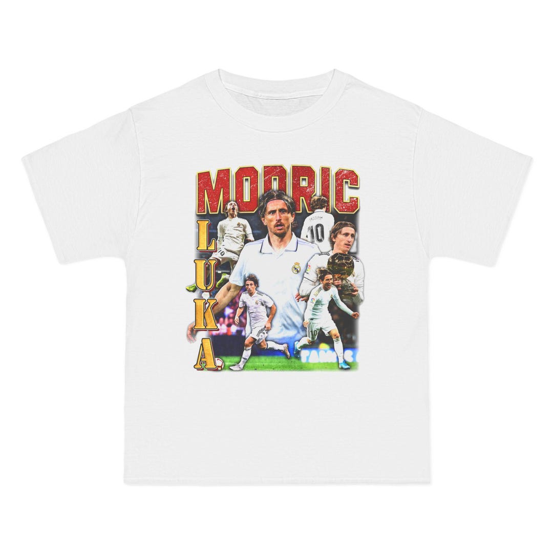Luka Modric Graphic Tee Oversized Retro Football Shirt • Vintage Real ...