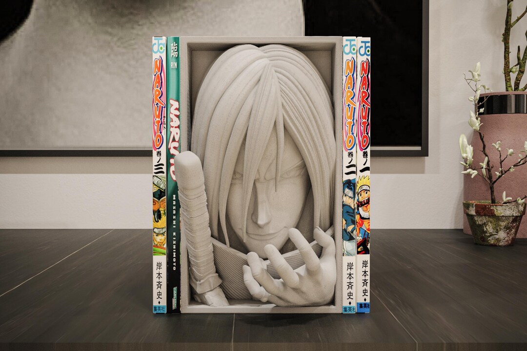 Orochimaru Book Nook – Naruto Manga Shelf Insert – Dark Anime Diorama ...