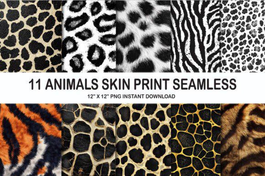 Modern Animal Skin Seamless Digital Papers • Safari Animal Prints ...