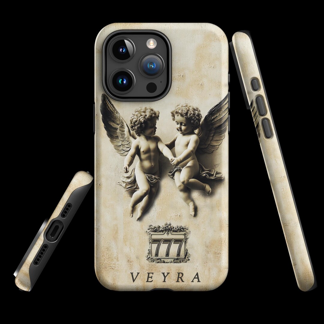 Vintage Cherub Angels With Ornate 777 İphone Phone Case – Classic ...