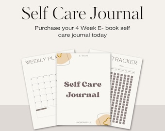 Self Care Journal DIY | Planner PDF | Printable Journal | Digital Self ...