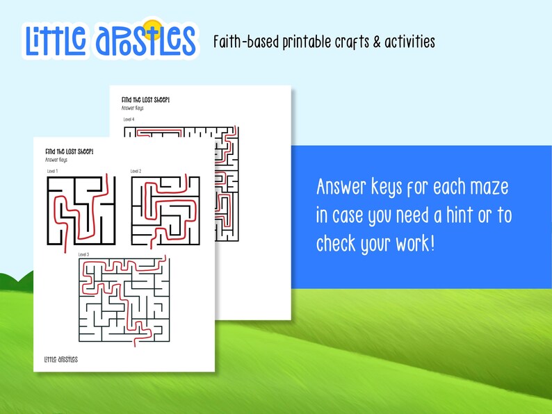 Maze Activity, Christian Printable, Sunday School Printable, VBS ...