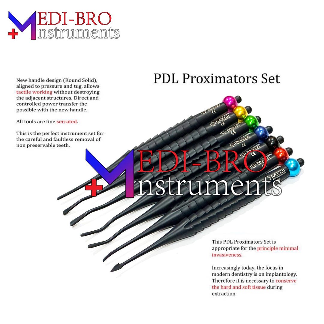 Dental Luxating Elevators PDL Periotome Set of 7 Pcs - Etsy