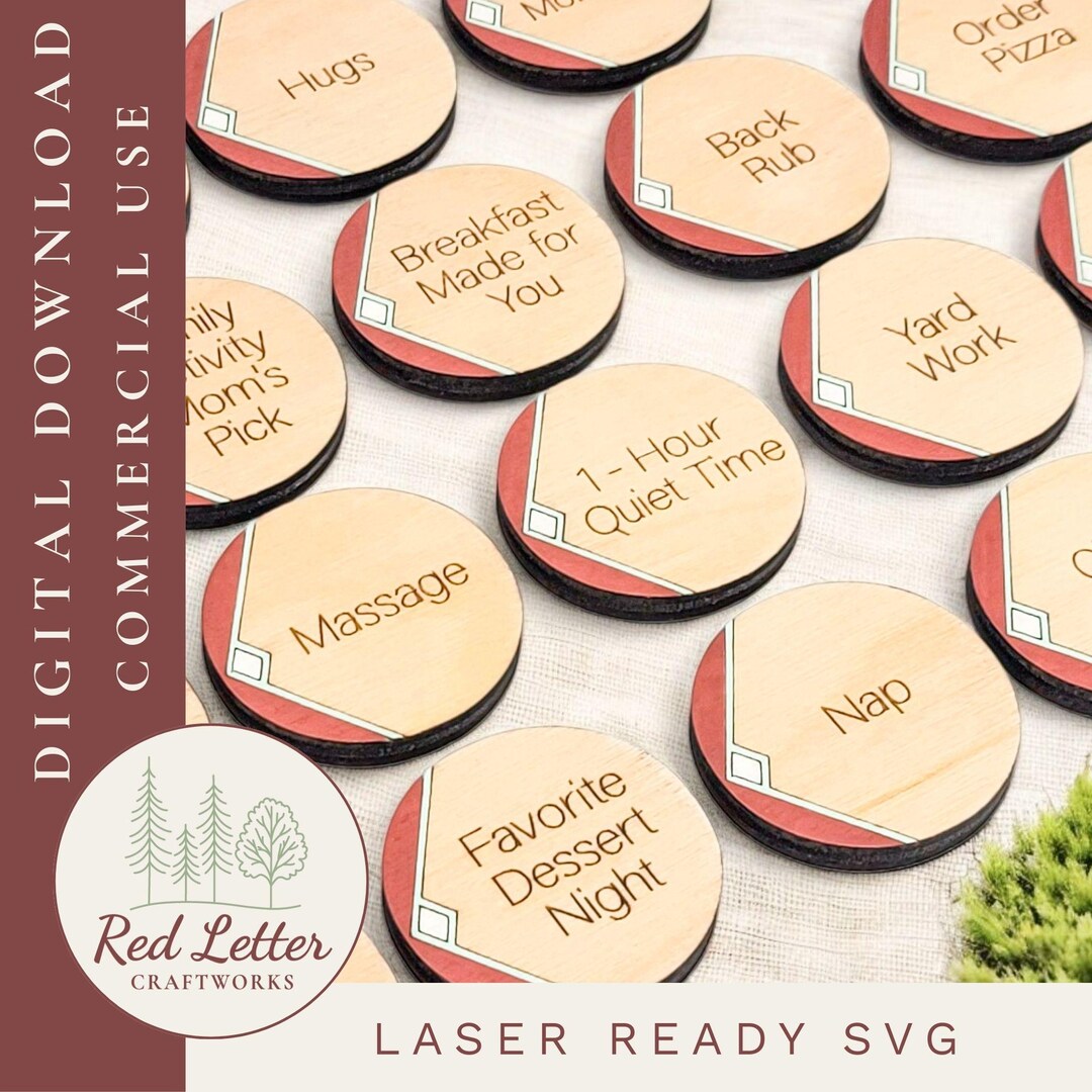 Mom Activity Token SVG | Scrap Buster SVG for Mother’s Day & Birthdays ...