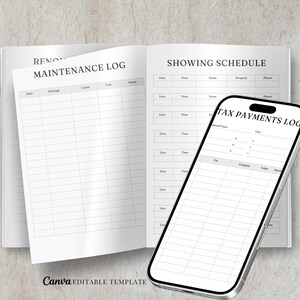 Rental Property Planner, Real Estate Organizer, Landlord Journal ...