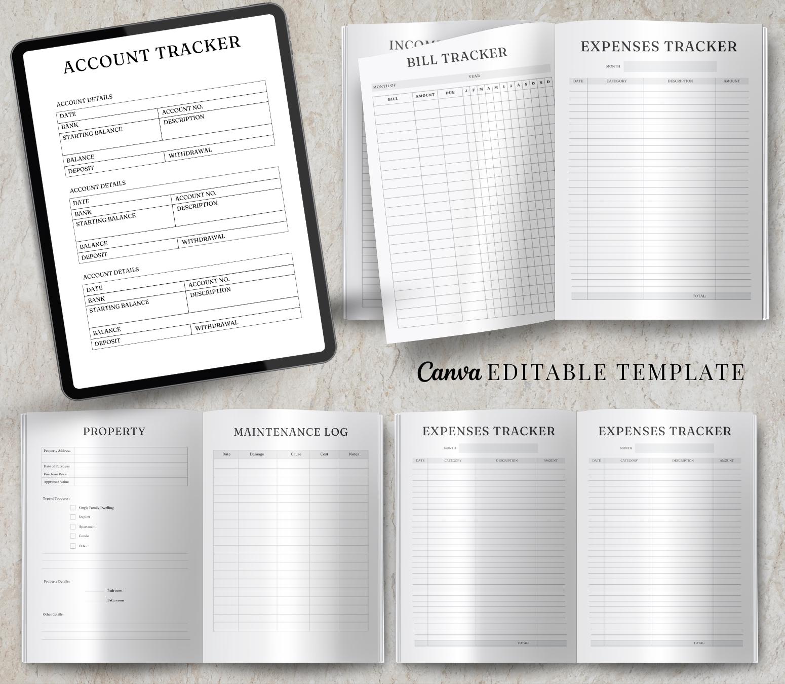 Rental Property Planner, Real Estate Organizer, Landlord Journal ...