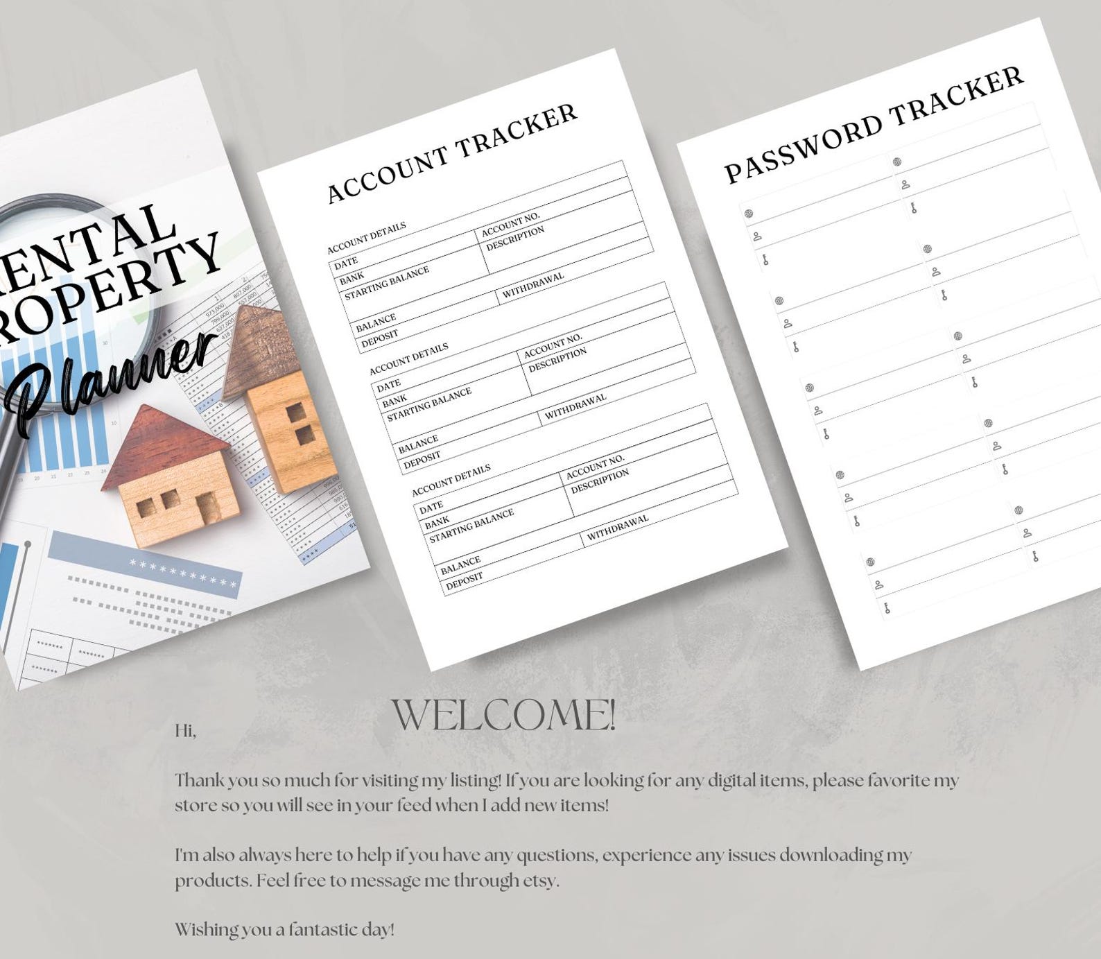 Rental Property Planner, Real Estate Organizer, Landlord Journal ...