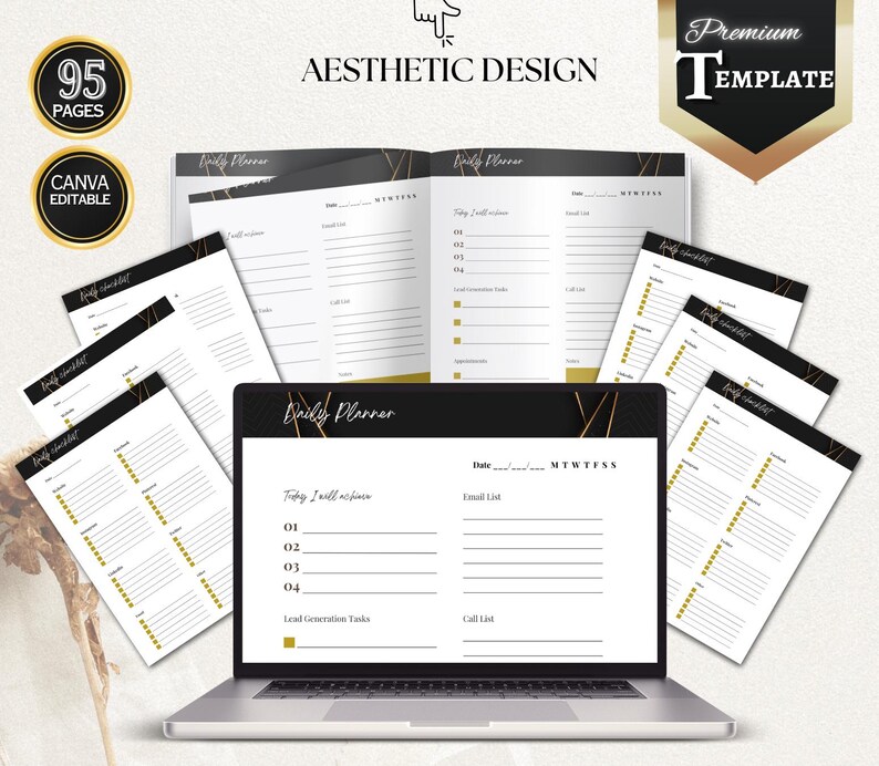 Real Estate Agent Planner, Real Estate Journal, Daily Planner for ...
