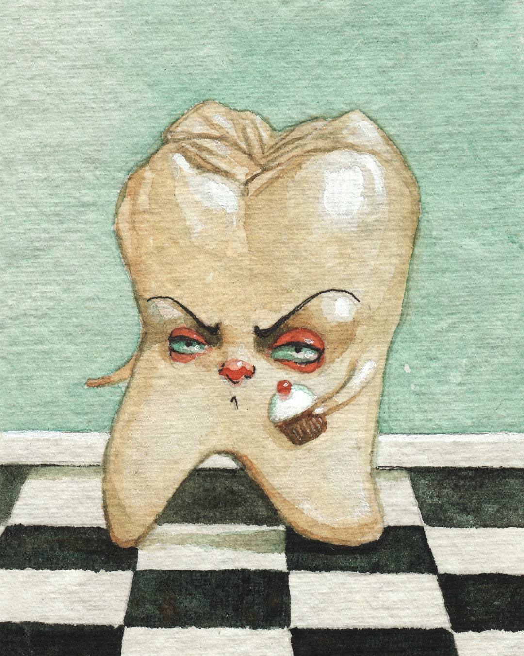 Sweet Tooth- High Quality Fine Art Print - Gift for Dentist - Etsy