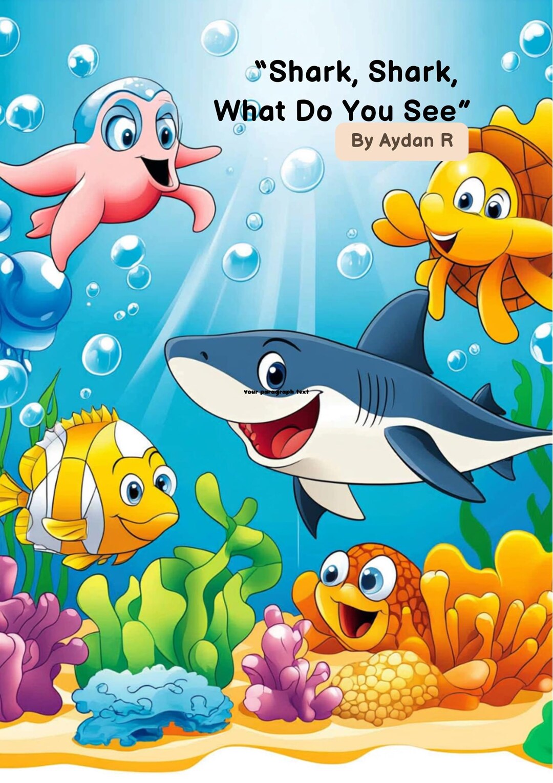 Shark & Ocean Friends Coloring Pages | 28-page Underwater Adventure for ...