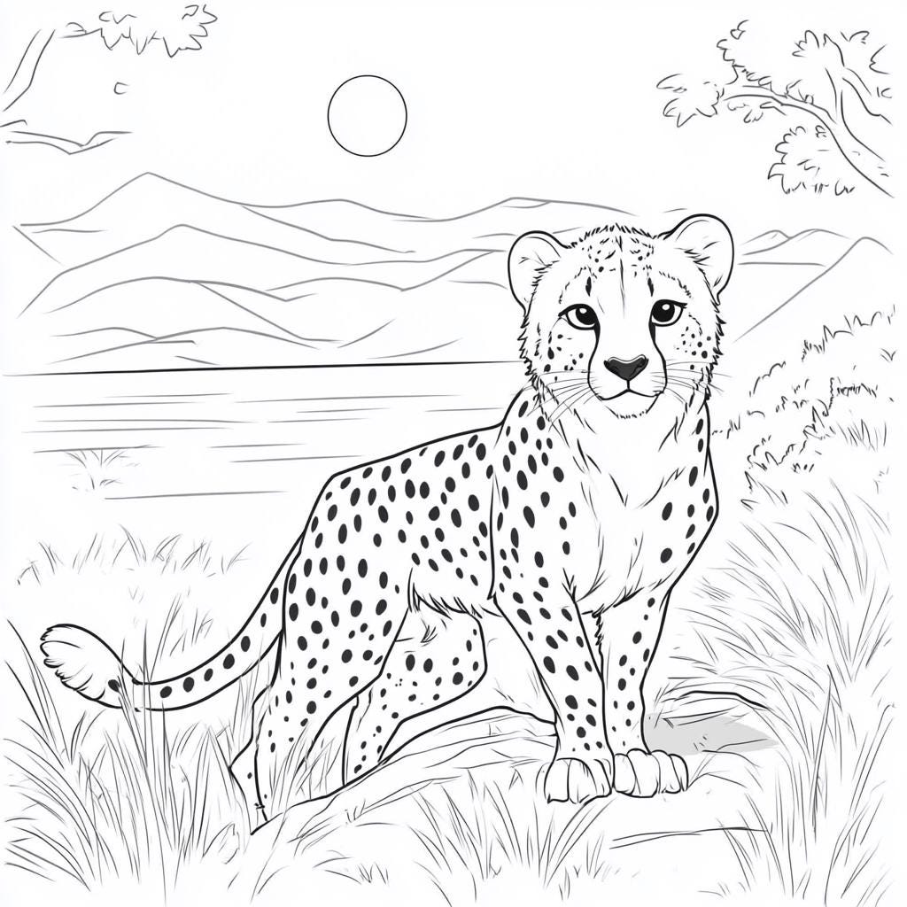 Safari Meets the Sea Coloring Pages | Ocean and Wildlife Fusion ...