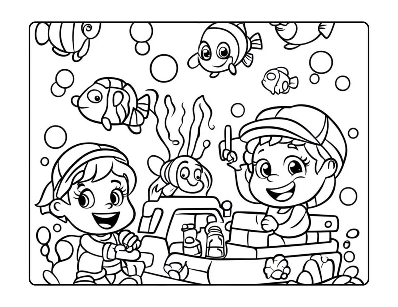 Ocean Animal Educational Coloring Pages| Fun and Learning for Kids ...