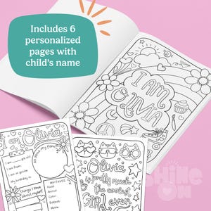 Personalized Kids Coloring Book for Girls, Custom Coloring Book for ...