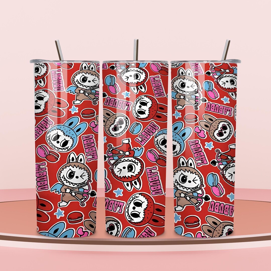 20oz LABUBU Tumbler Wrap, Sublimation PNG, Tumbler PNG Digital Download ...
