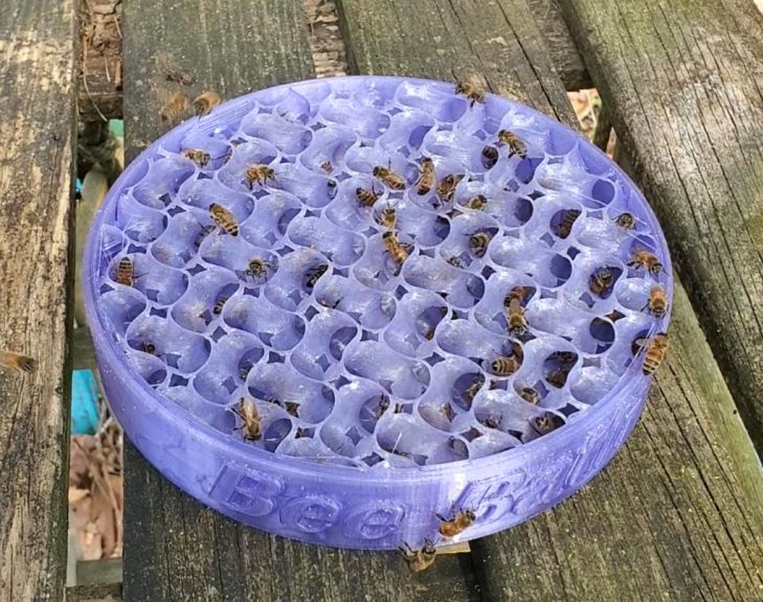 Bee Watering and Feeding Station. 1 Quart Capacity. Low Maintenance ...