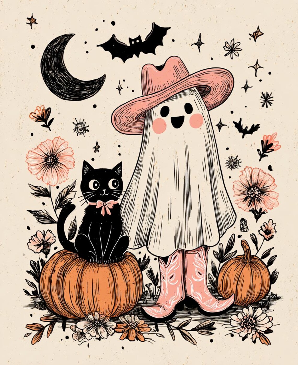Halloween Card Bundle – 30 Printable Cards (10 Funny, 10 Cute, 10 ...
