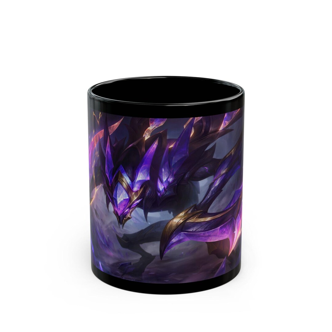 Kha Zix Mug, League of Legends Coffee Cup, Gamer Gift, Black Ceramic ...