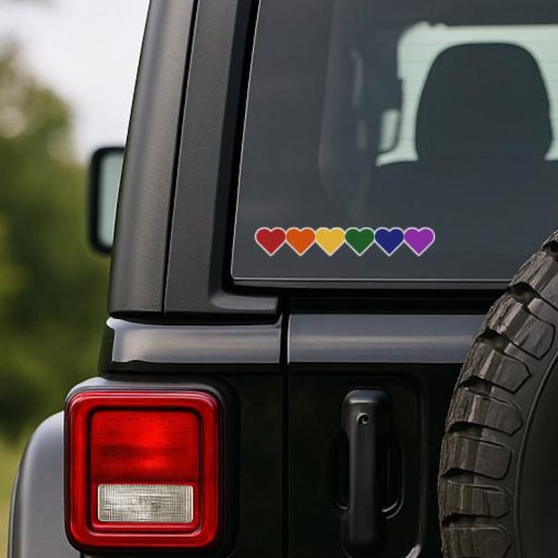 Heart Car Decal - Etsy