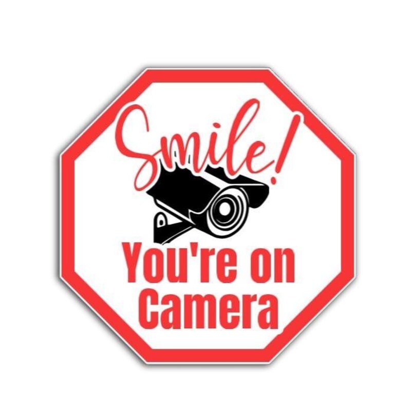 Smile Youre on Camera Sign - Etsy