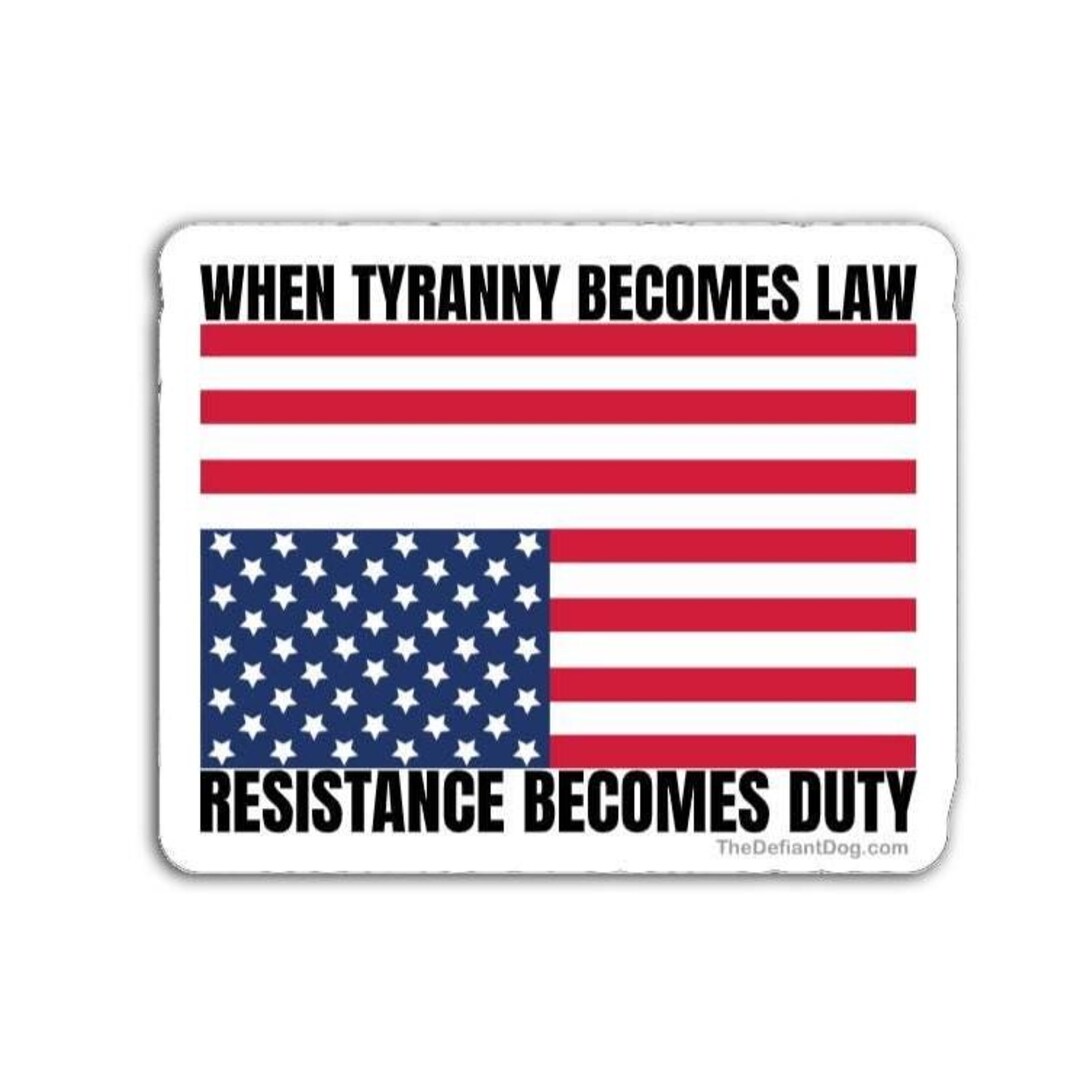 Upside Down Flag Tyranny Resistance Duty Design Anti Trump Sticker Pack ...