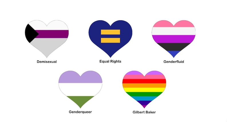Pride Flag Heart Magnet or Vinyl Decals: LGBTQ+ Equality & Inclusivity ...